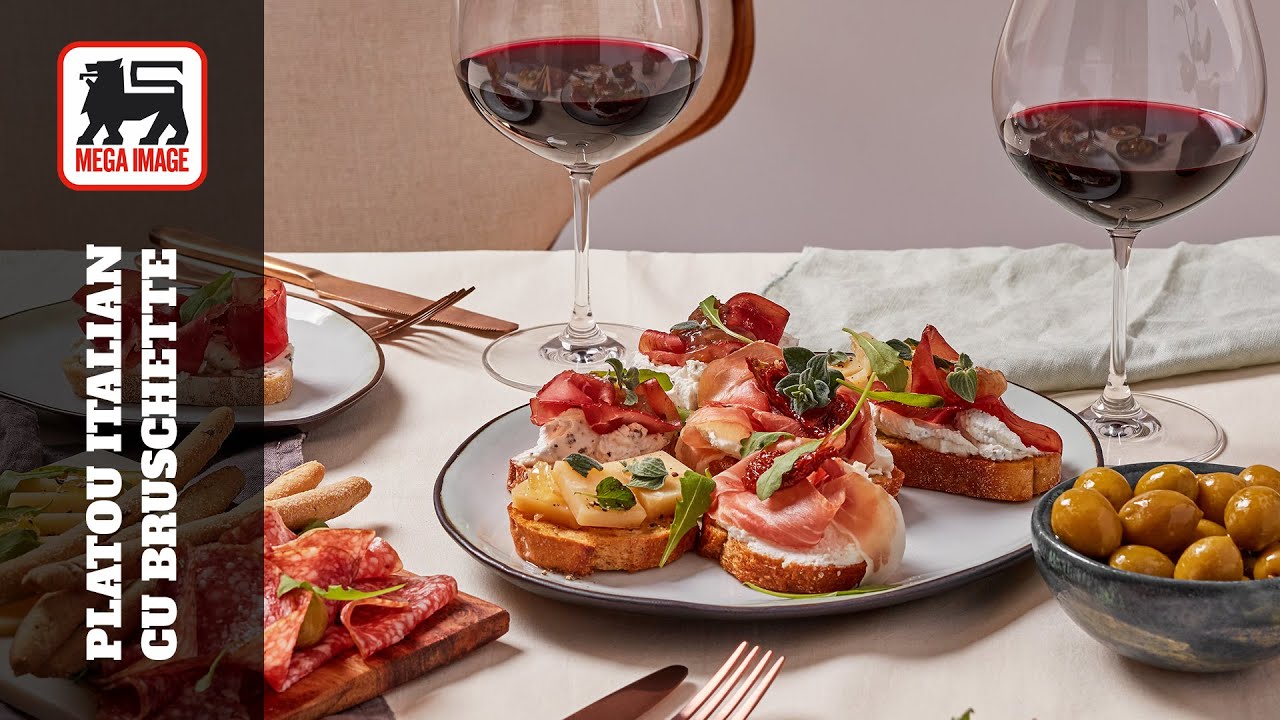 Platou italian cu bruschette | MEGA IMAGE - YouTube