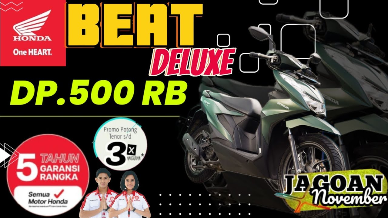 Simulasi Tabel Angsuran Kredit Motor Honda Beat Deluxe DP 500 Ribu ...