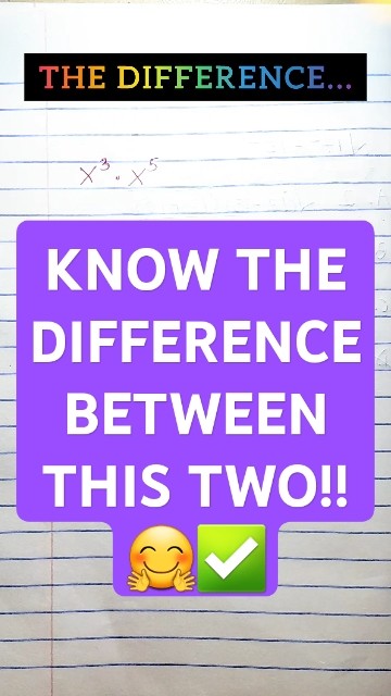 Know the difference... #difference #maths #shorts #shortsforyou # ...