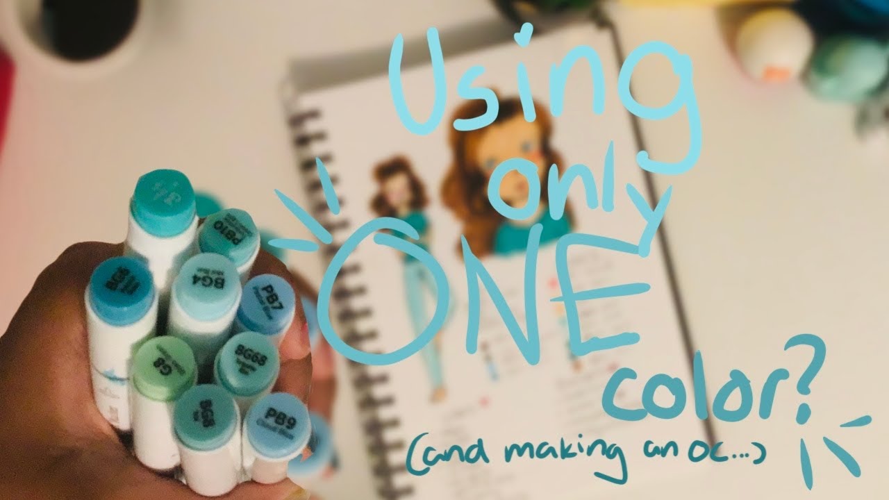 Create An OC With Me Using Only One Color?!? | Group Collab! - YouTube