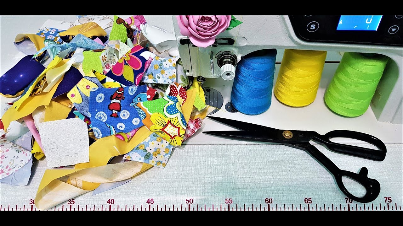 Look at what these unnecessary fabric scraps turn into. Patchwork ...