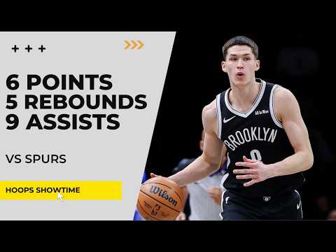 Egor Demin 6 Points, 9 Assists, 5 Rebs vs Spurs I 25-26 NBA Season