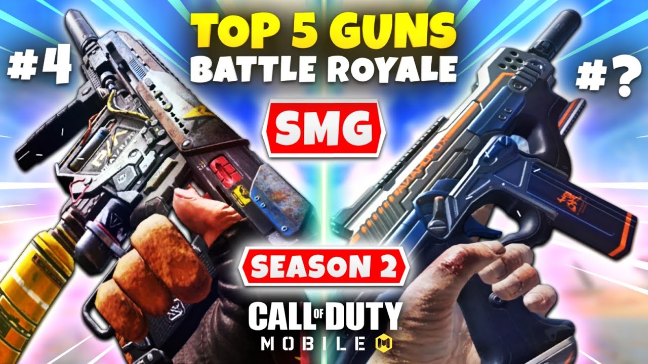 Top 5 BEST SMG In SEASON 2 Battle Royale | Call Of Duty Mobile | Best ...