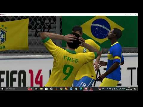 (fifa 14) brasil 2 x 0 equador partida amigavel apenas um jogo de pc gravei para me diverti com ...