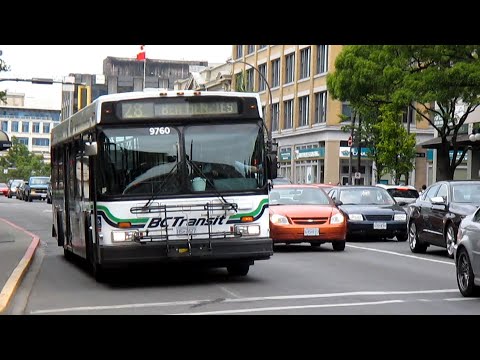 BC Transit 1996 New Flyer D40LF - 9760 - YouTube