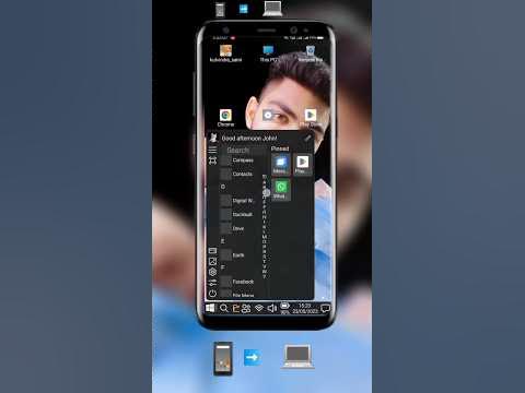 Convert smart phone into pc|phone ko laptop banaye|How TO Use smart phone as a computer #shorts ...