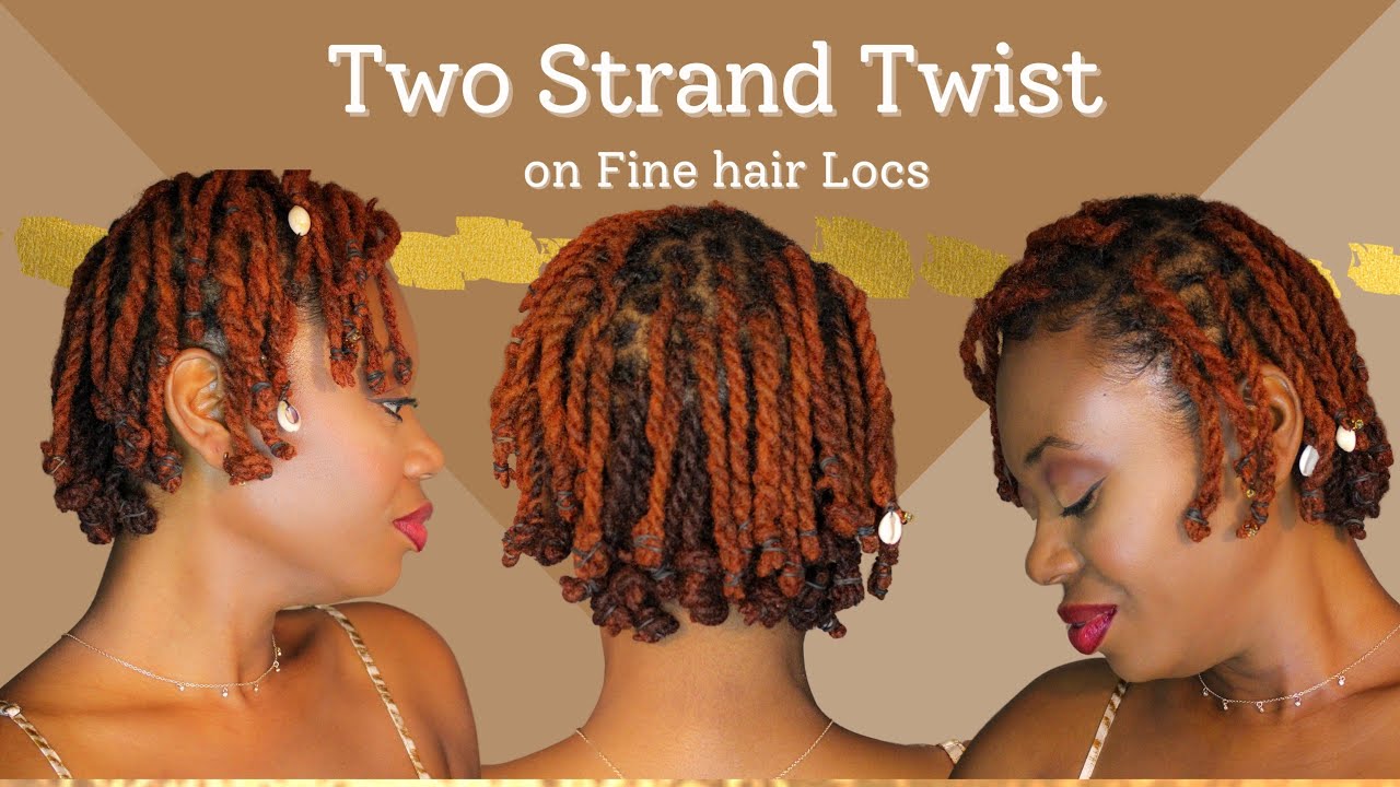 Loc Style | Two Strand Twist on Locs | Loc Knot Bob | Fine Hair Locs ...