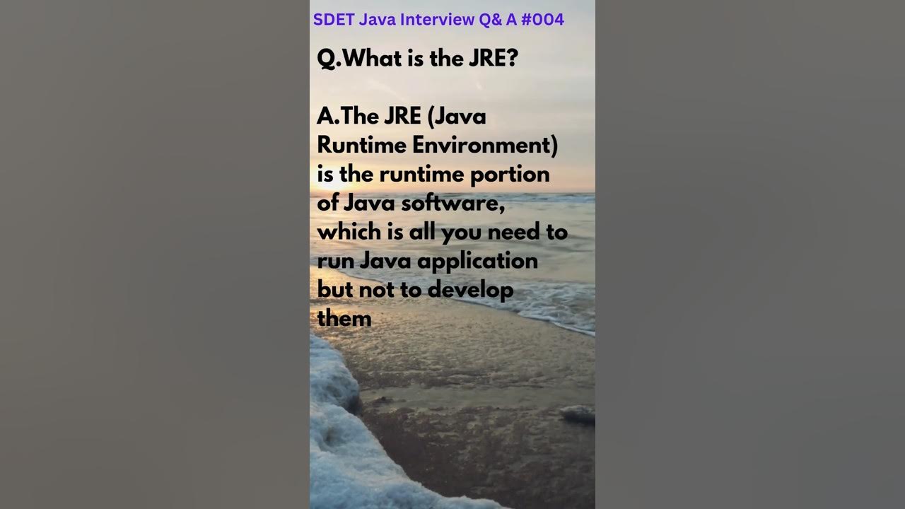 SDET Java Interview Question and Answers #004 - YouTube