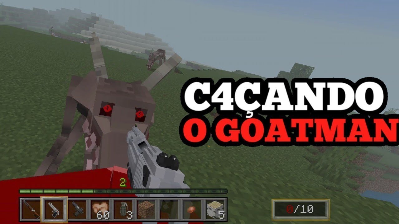 FUI ATRÁS DO MOD MAIS ATERRORIZANTE DO MINECRAFT, GOATMAN (John Shelby ...