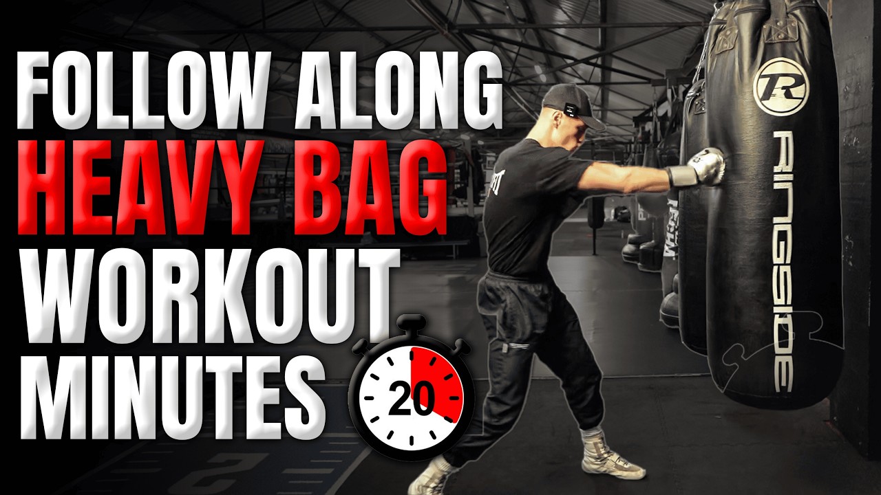 High Intensity Fat Burning Heavy Bag Workout (20-Minute Follow Along ...