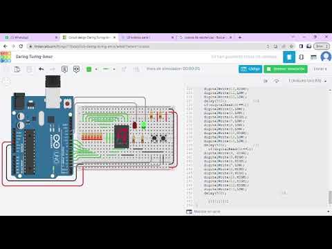 Programación para un contador de 0 a 9 de forma ascendente y ...