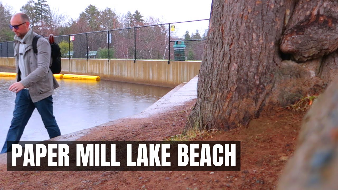 Paper Mill Lake Beach | crazy dam! - YouTube