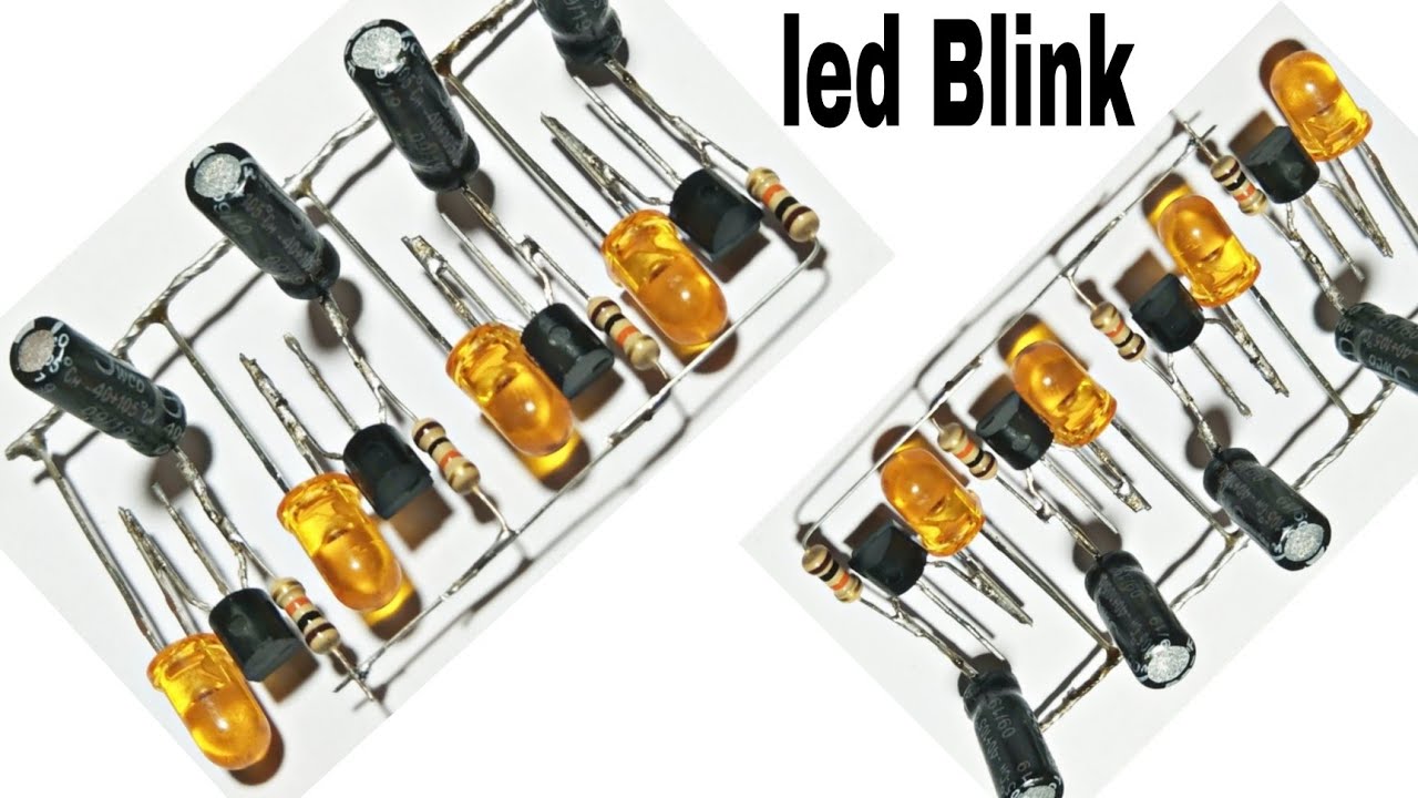 Led Blinking Circuit | Super Led Blinker Circuit Using Bc547 ...