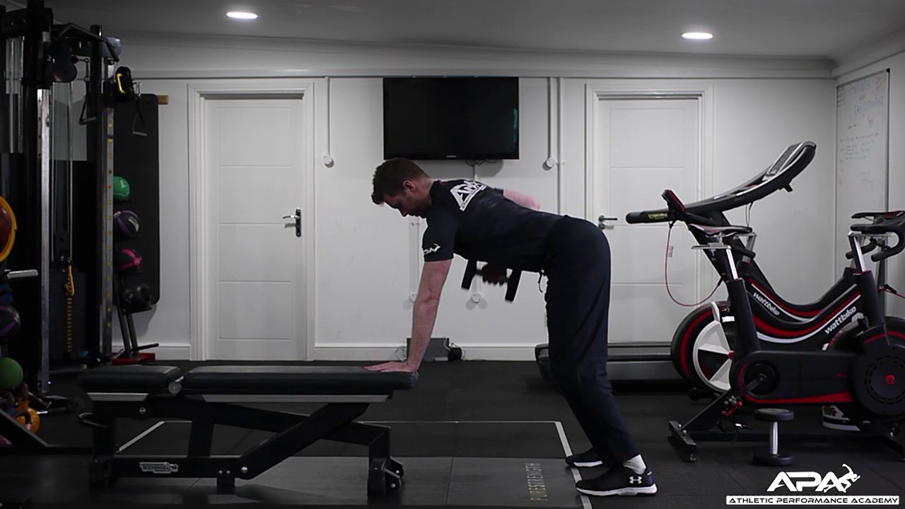 DB SA Bench supported Bent over row - YouTube