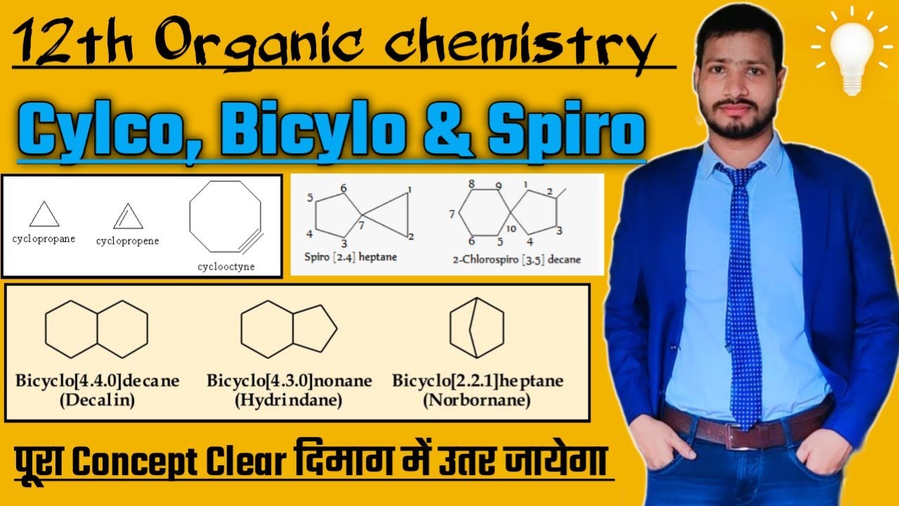 12th Chemistry Cyclo Bicylo Spiro Compound Iupac Name / IUPAC Name Of ...