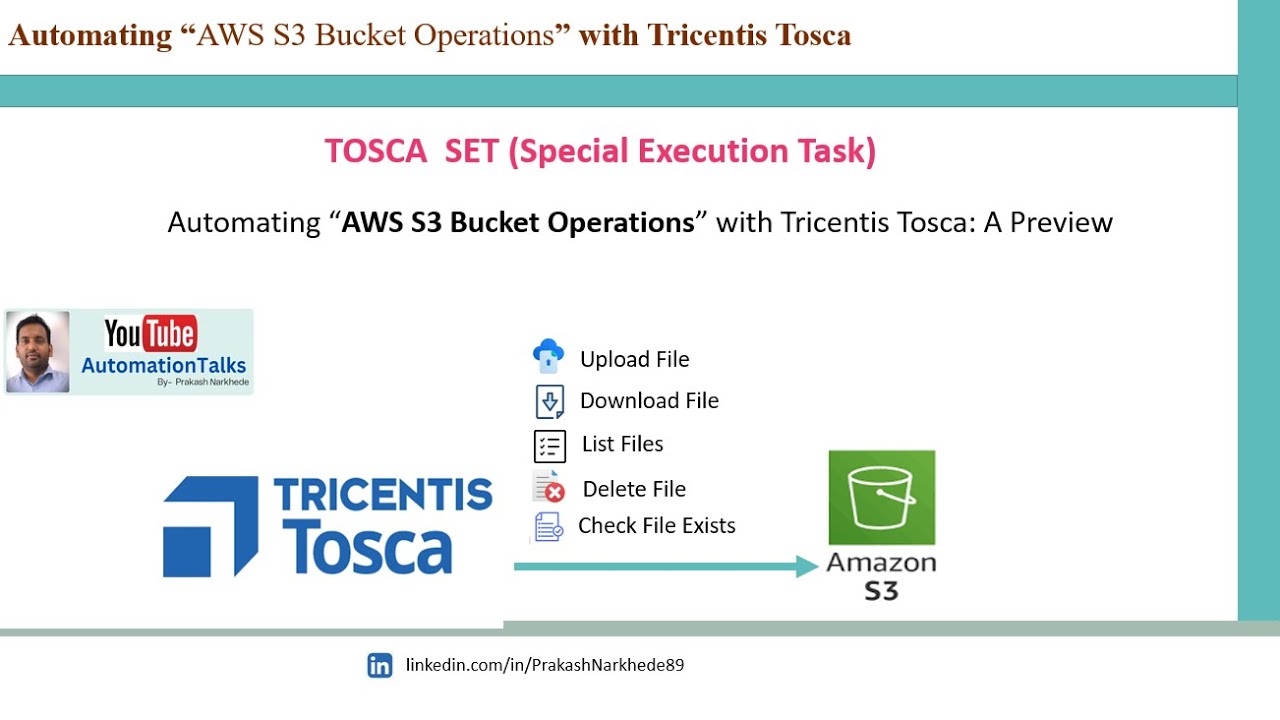 1. Automating AWS S3 Bucket Operations in Tricentis Tosca: Overview ...