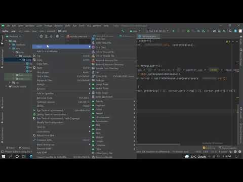 How to create sql database in Android Studio | Sqlite tutorial | Part 1 ...