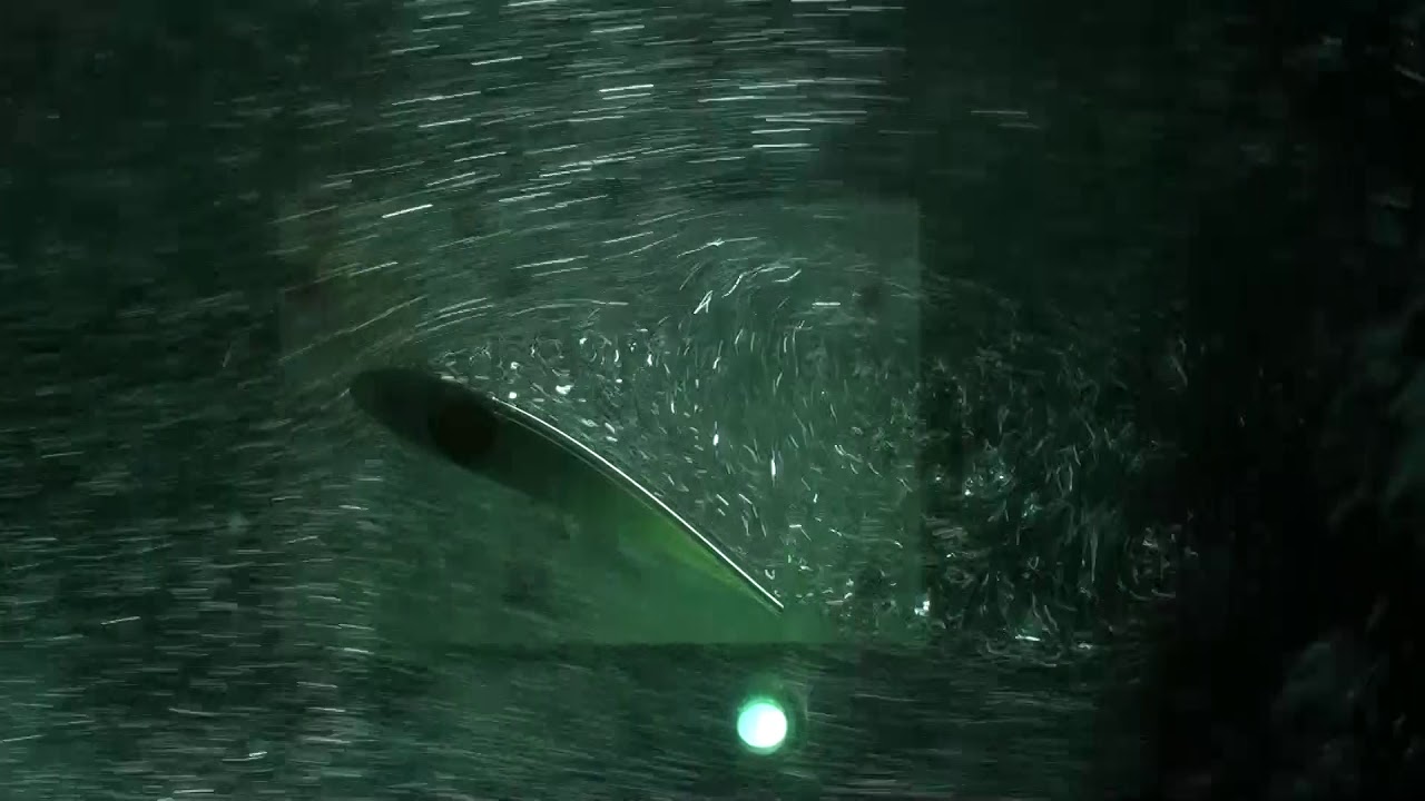 Flow around a Joukowski airfoil (AoA = 28 deg.) - YouTube