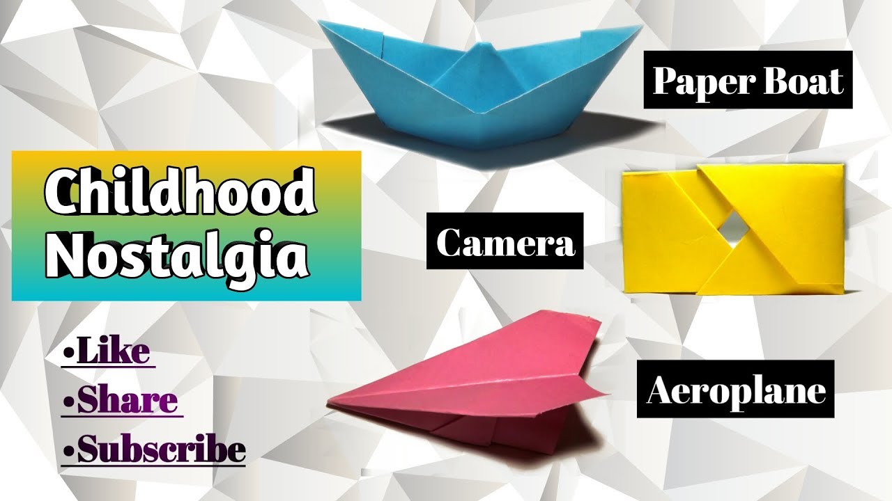 ||Childhood Nostalgia||3 Origami ideas||Handmade Paper Craft|| - YouTube