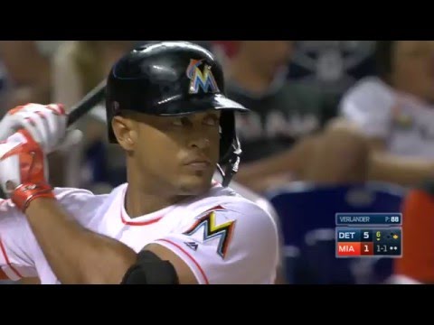DET@MIA: Stanton crushes first homer of season off Verlander - YouTube