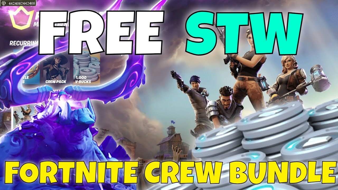 STW Is (Somewhat) FREE NOW! Fortnite Crew Membership Bundle Gives You ...