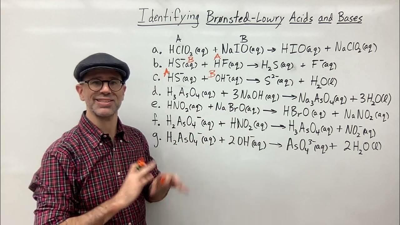 Identifying Bronsted Lowry Acids and Bases: Practice Problems - YouTube