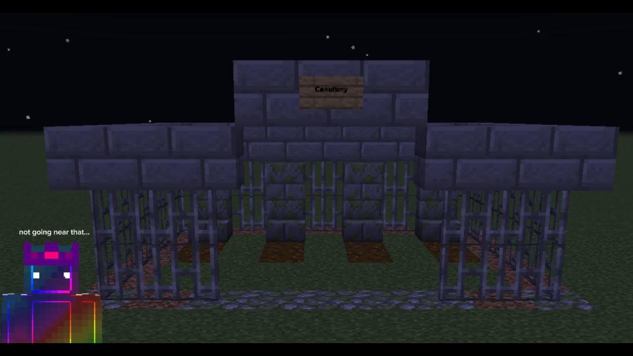 How to make a Basic Cemetery in Minecraft! - YouTube