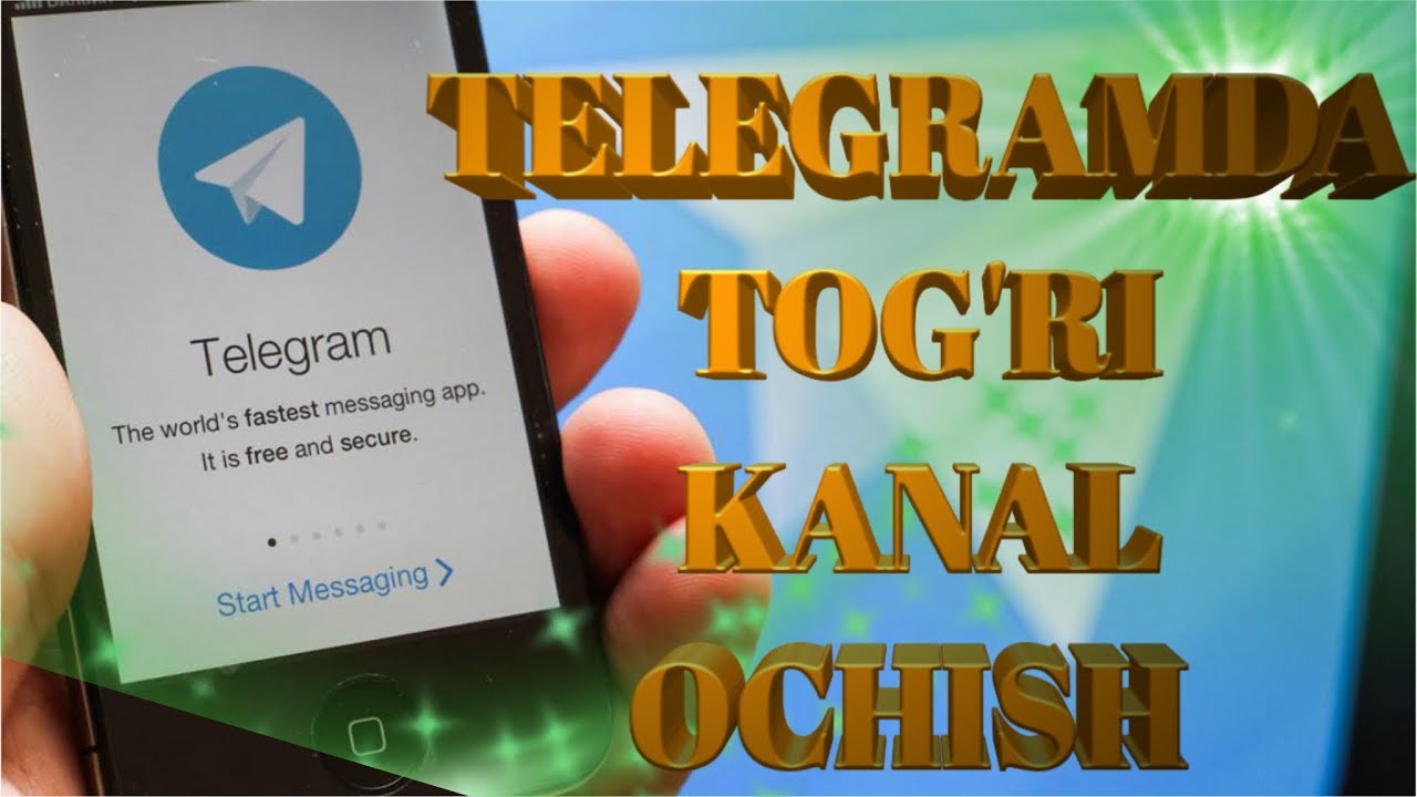 Telegram kanal ochish 2020 (Eng tog'ri kanal ochish) - YouTube