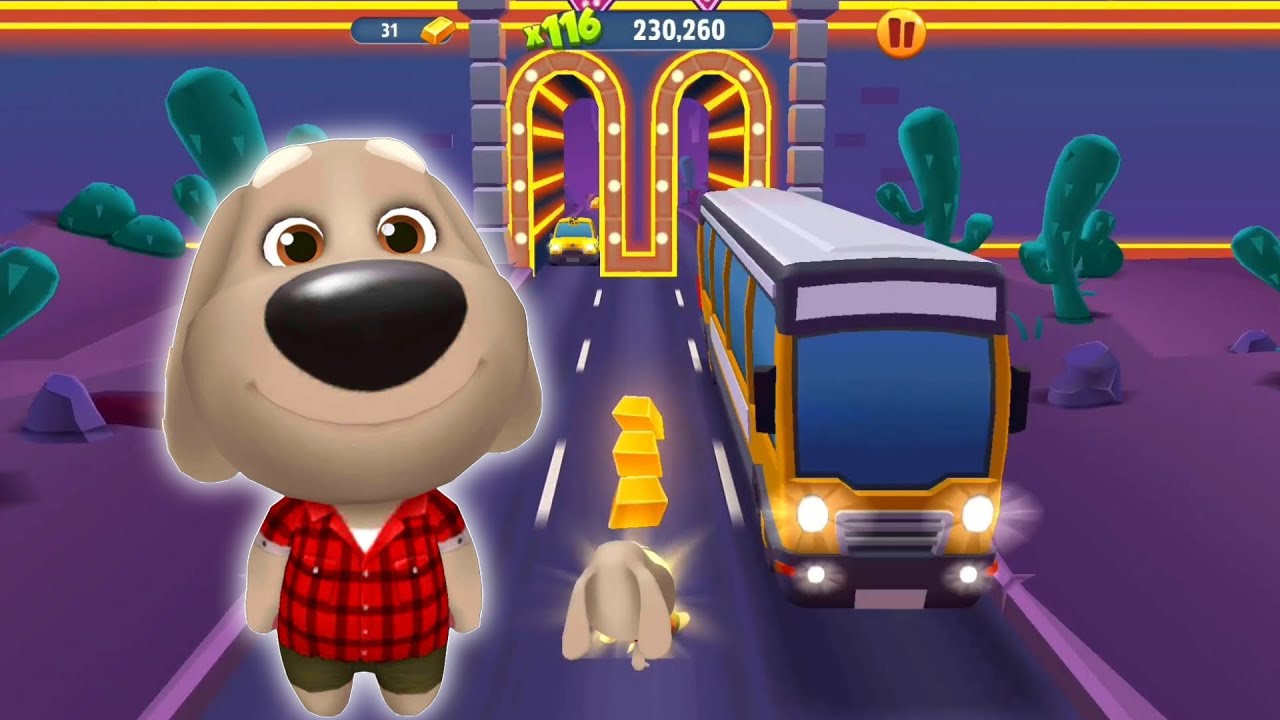 Talking Tom Gold Run () Talking Ben Fights Raccoon Boss in Las Vegas ...