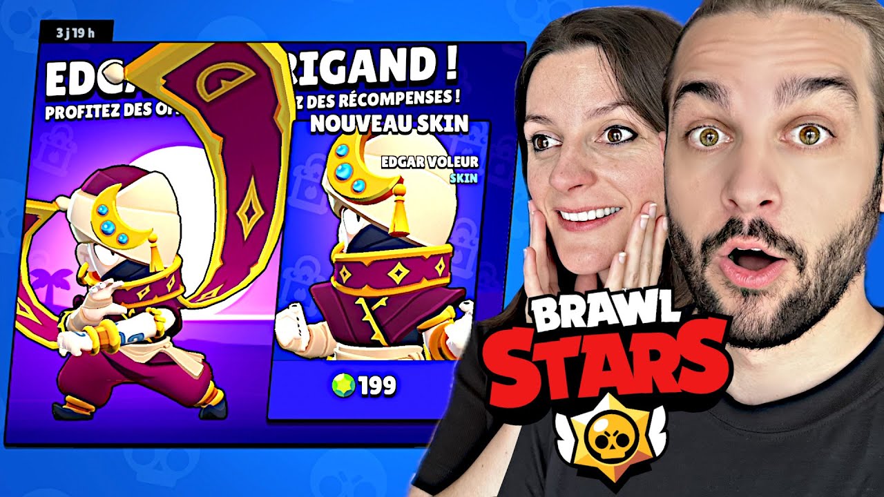 ON A RECU LE SKIN EDGAR VOLEUR SUR BRAWL STARS ! - YouTube