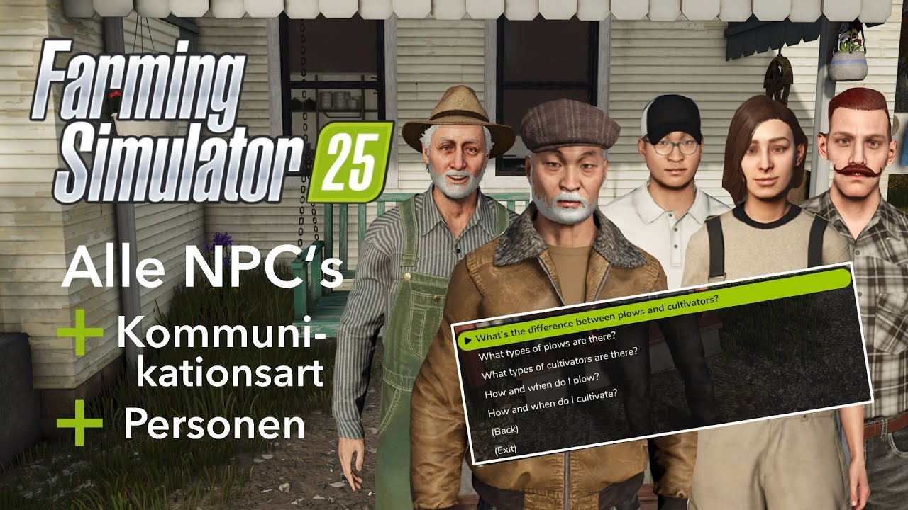 LS25 - Weitere NPC‘s…! Kommunikationssysteme und Personen I Farming ...