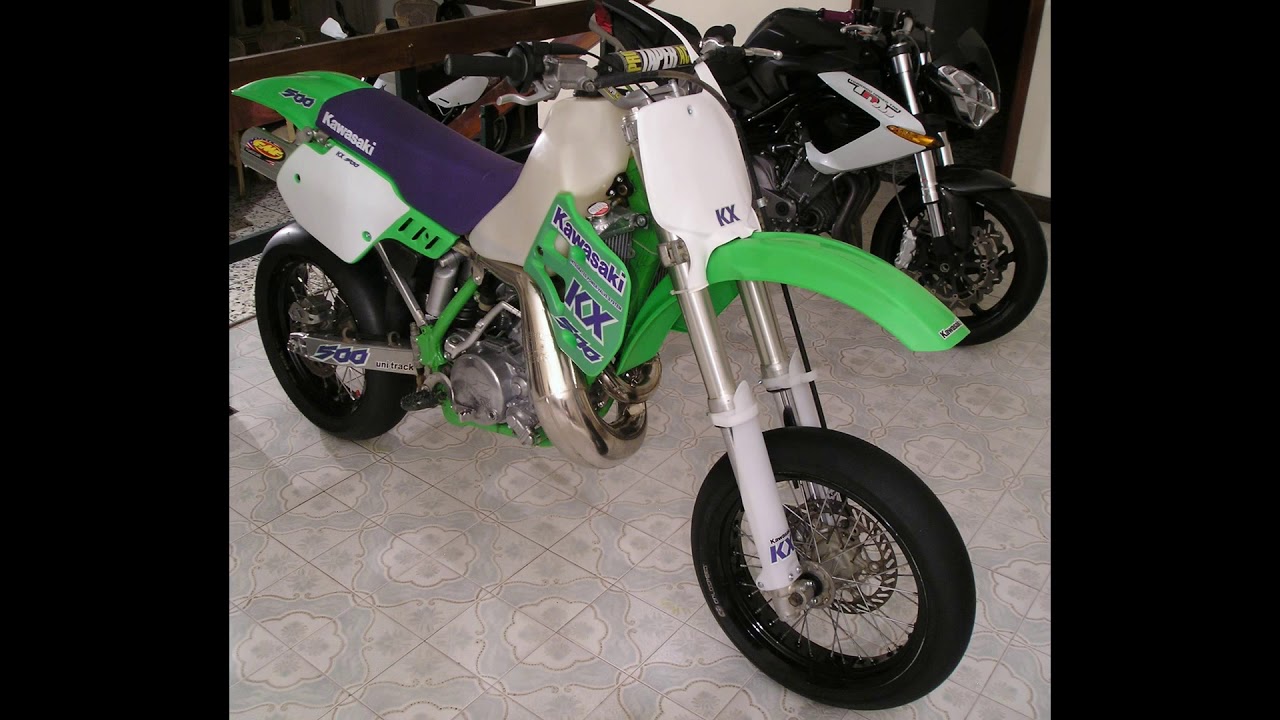 2001 KAWASAKI KX 500 SUPER MOTARD 2 TIEMPOS TWO STROKE - YouTube