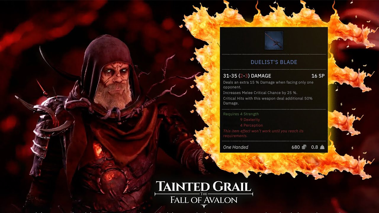 How To Get The Duelist Blade In Tainted Grail FAll Of The Avalon - YouTube