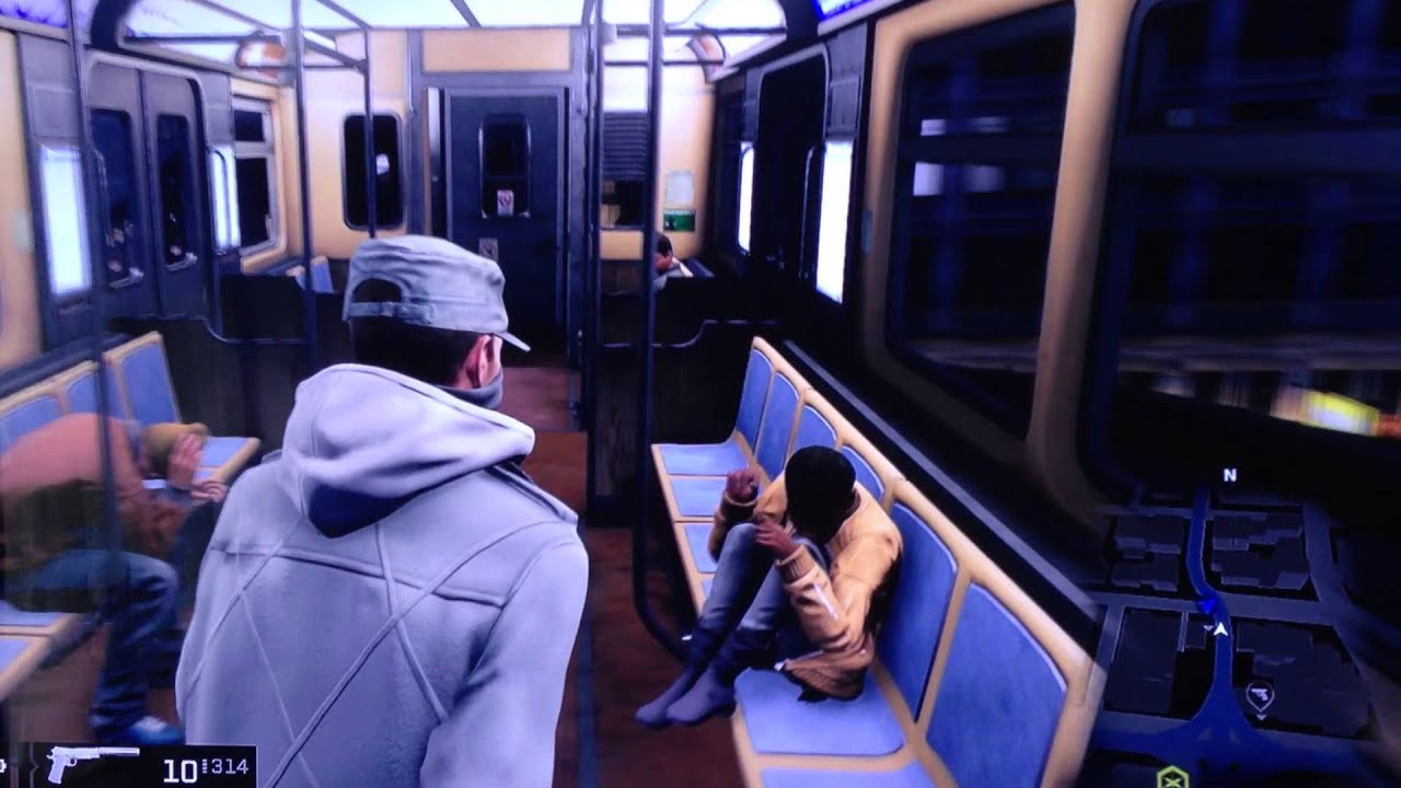 Watch Dogs PS4 train gameplay - YouTube