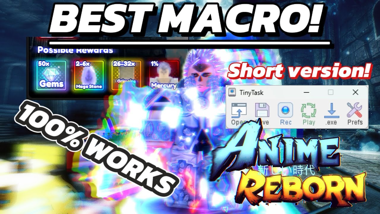 •New• How To AFK MACRO MERCURY and GRIMOIRES PAGES in ANIME REBORN ...