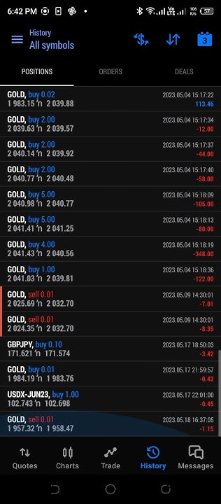 How to see Trading history in MetaTrader5 - YouTube