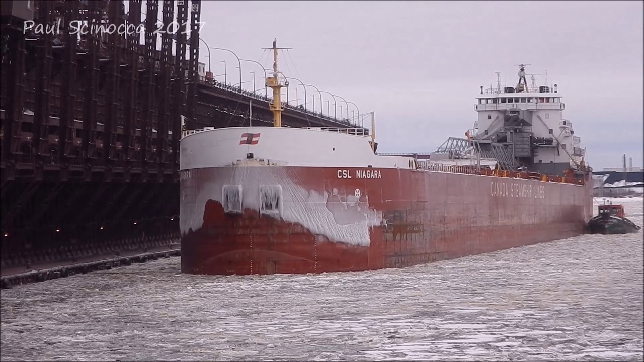 CSL Niagara CN Arrival with radio chatter - YouTube