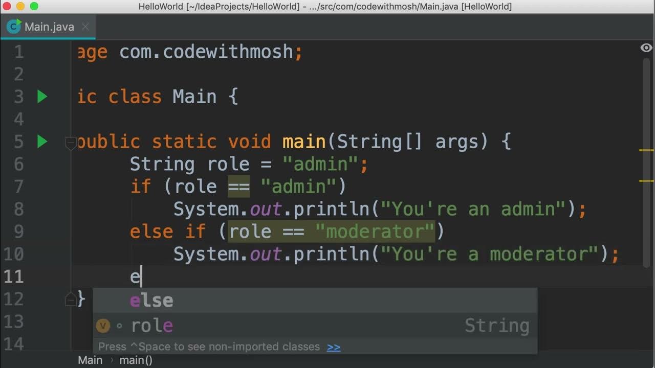 Java #32 - Switch Statements [By Mosh Hamedani] - YouTube