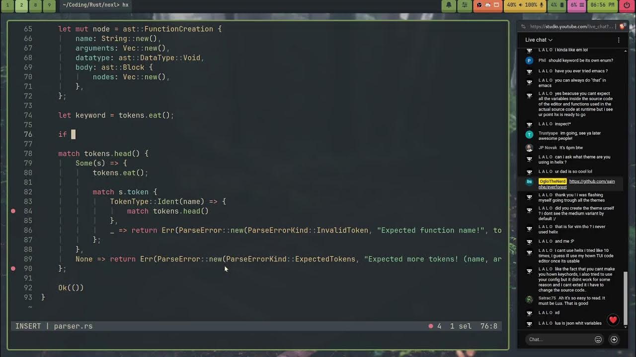 Working on my programming language. (Not the Brainfuck one.) - YouTube