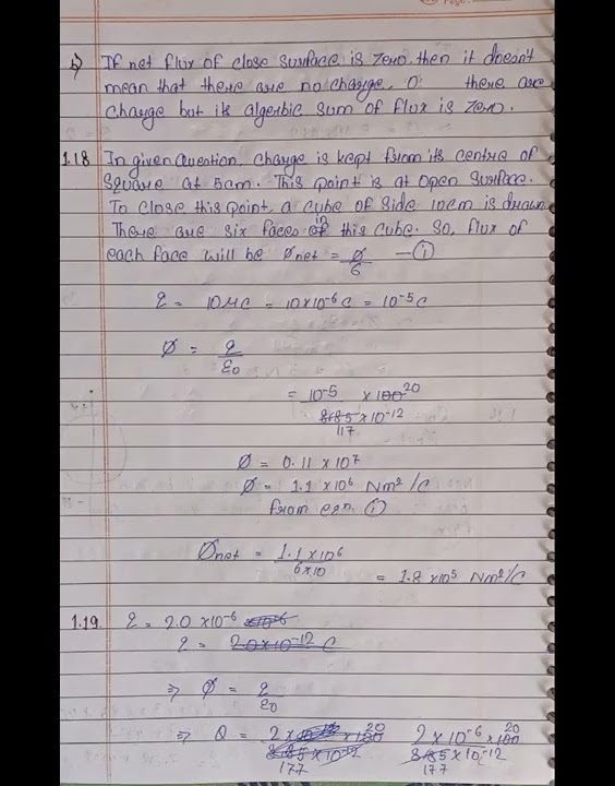 class 12 physics chapter 1 NCERT solutions - YouTube
