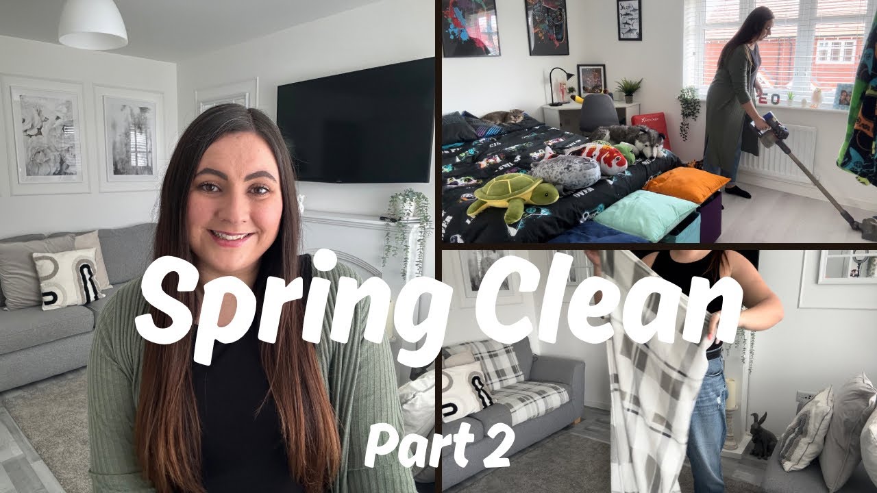 Spring Clean Part 2 - Bedroom, Bathroom & Carpet Clean With Me ...