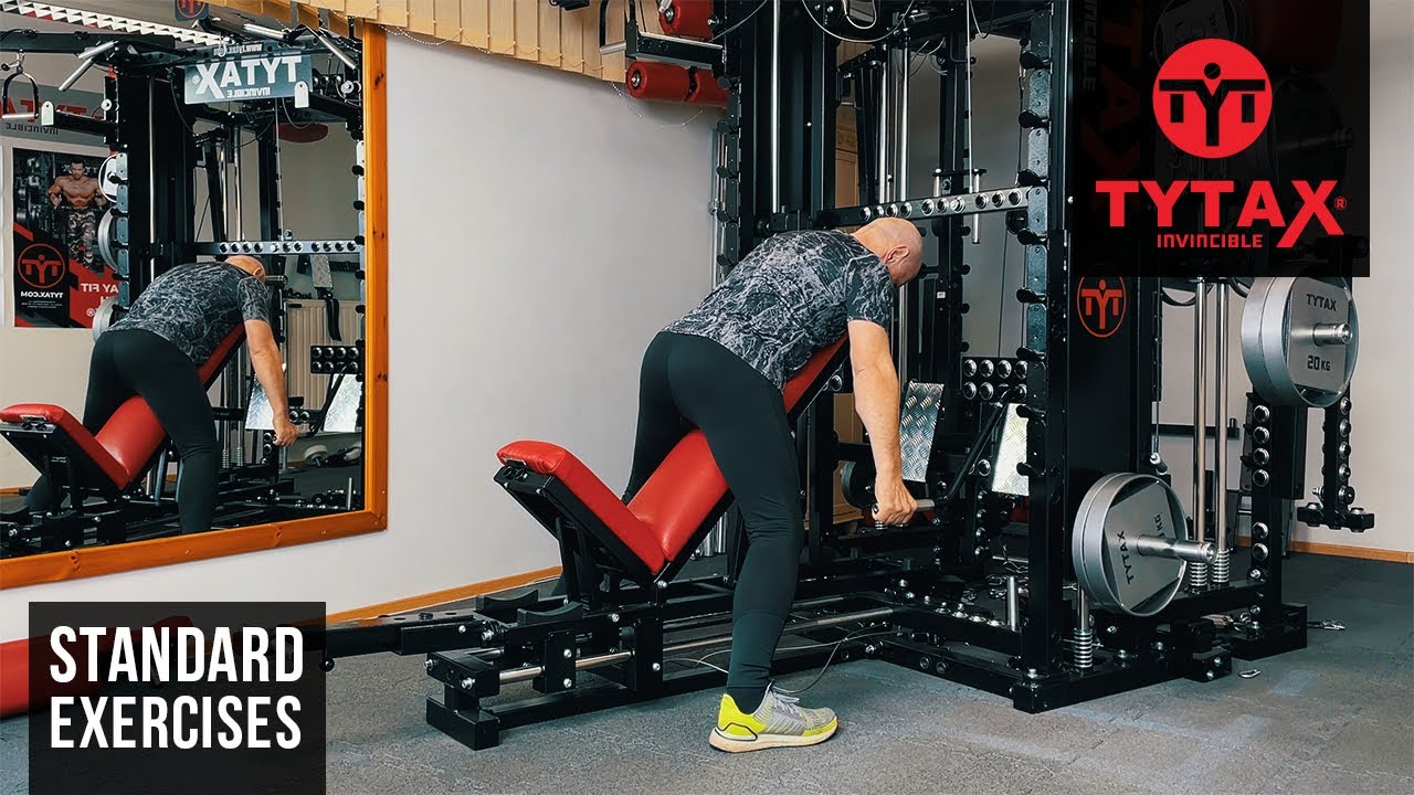TYTAX® T1-X | Standing Bent Over Smith Machine Row - YouTube