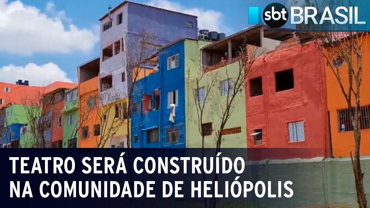 Teatro será construído na Comunidade de Heliópolis | SBT Brasil (09/03 ...