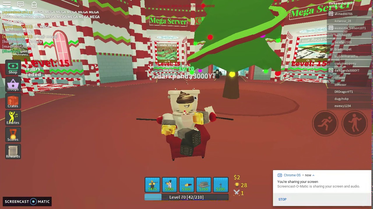 Roblox tower defense simulator X Mas farm + showcase - YouTube