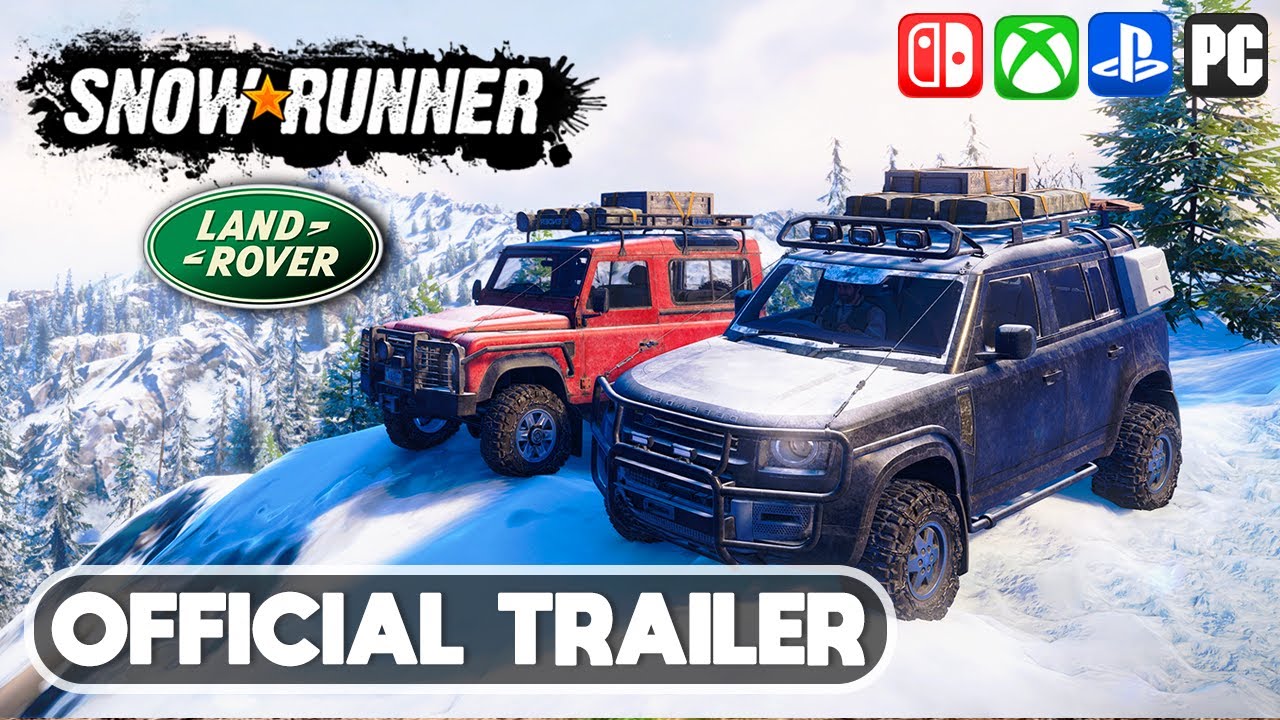 SnowRunner - The Land Rover Trailer (Land Rover Defender Pack) - YouTube