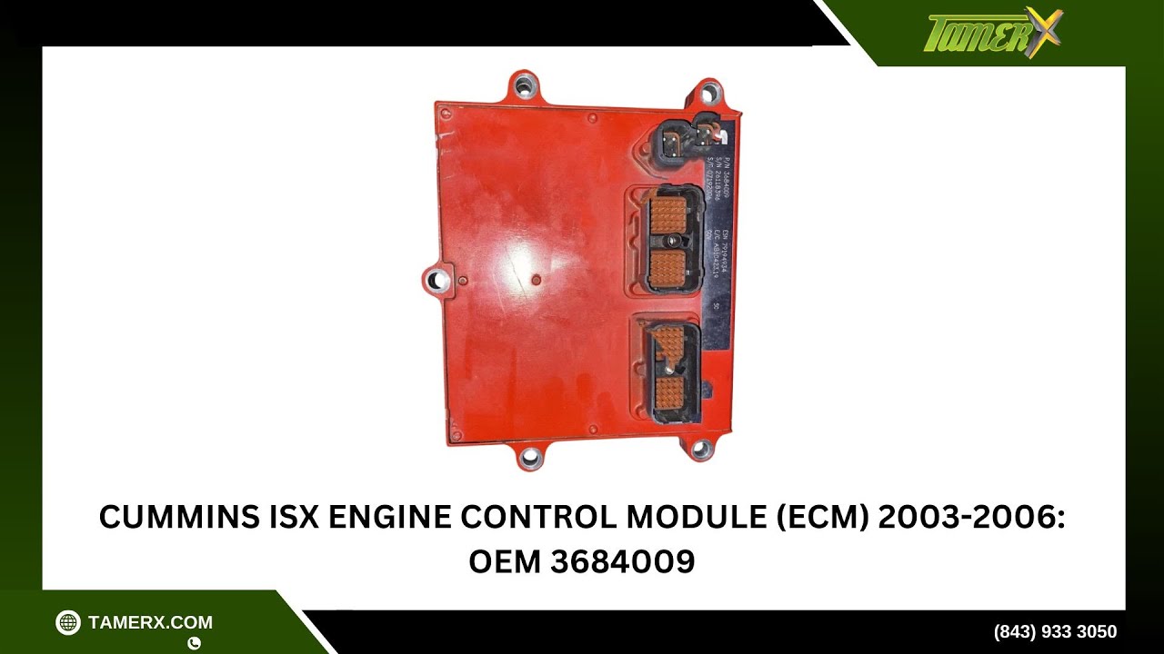 Cummins ISX Engine Control Module (ECM) 2003-2006: OEM 3684009 - YouTube