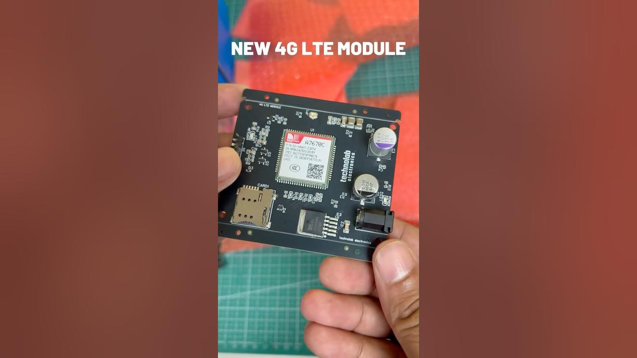 New 4G LTE Module in black. #arduino #arduinoproject #tech #iot #esp32project #esp8266project # ...
