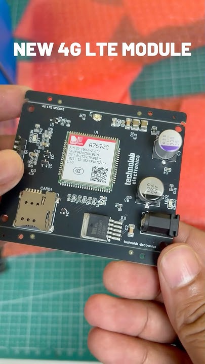 New 4g Lte Module In Black Arduino Arduinoproject Tech Iot Esp32project Esp8266project