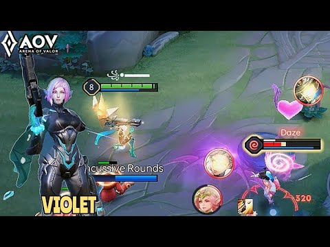 AOV : VIOLET GAMEPLAY|ARENA OF VALOR LIÊNQUÂNMOBILE ROV COT - YouTube