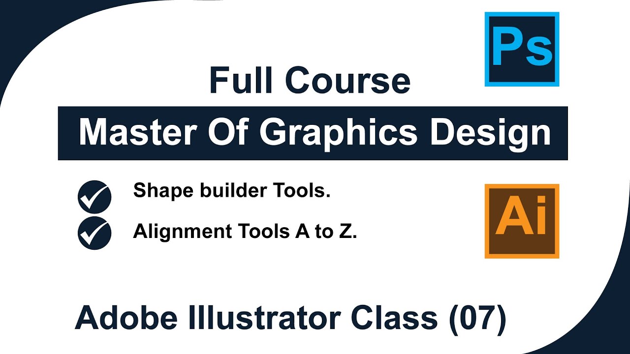 Use Shape Builder Tools & Alignment any shape. How to Learn Graphics ...
